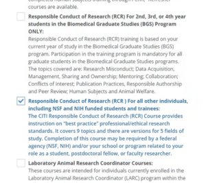 Responsible Conduct of Research (RCR) Training through Collaborative Institutional Training ...